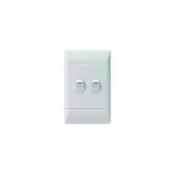 CBI 2 Lever 2 Way Light Switch 2X4 White