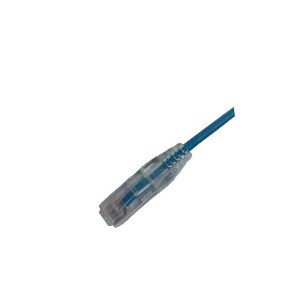 Superlink C6A UTP PVC Slim Patch Leads Blue 5m